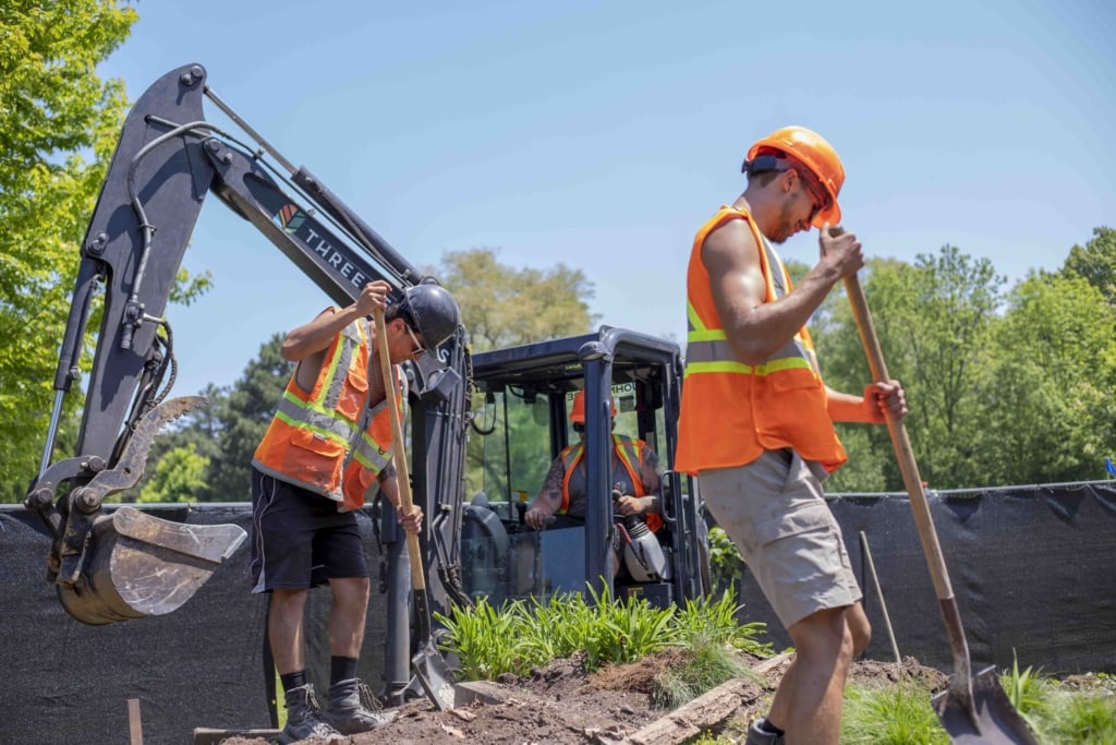 Construction begins on new gateway sign