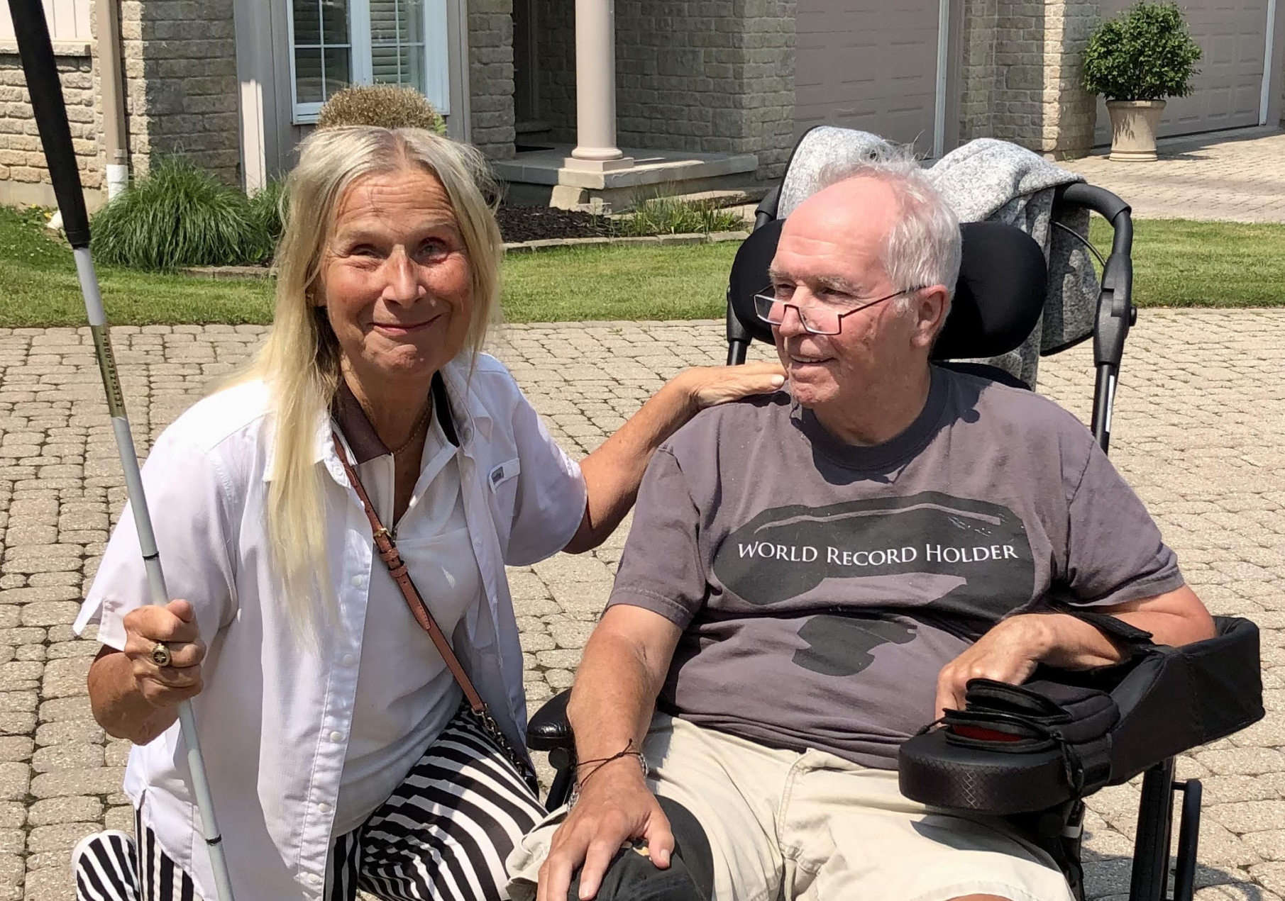 Out of the dark: Husband's stroke inspires Jodey Porter to beat blindness