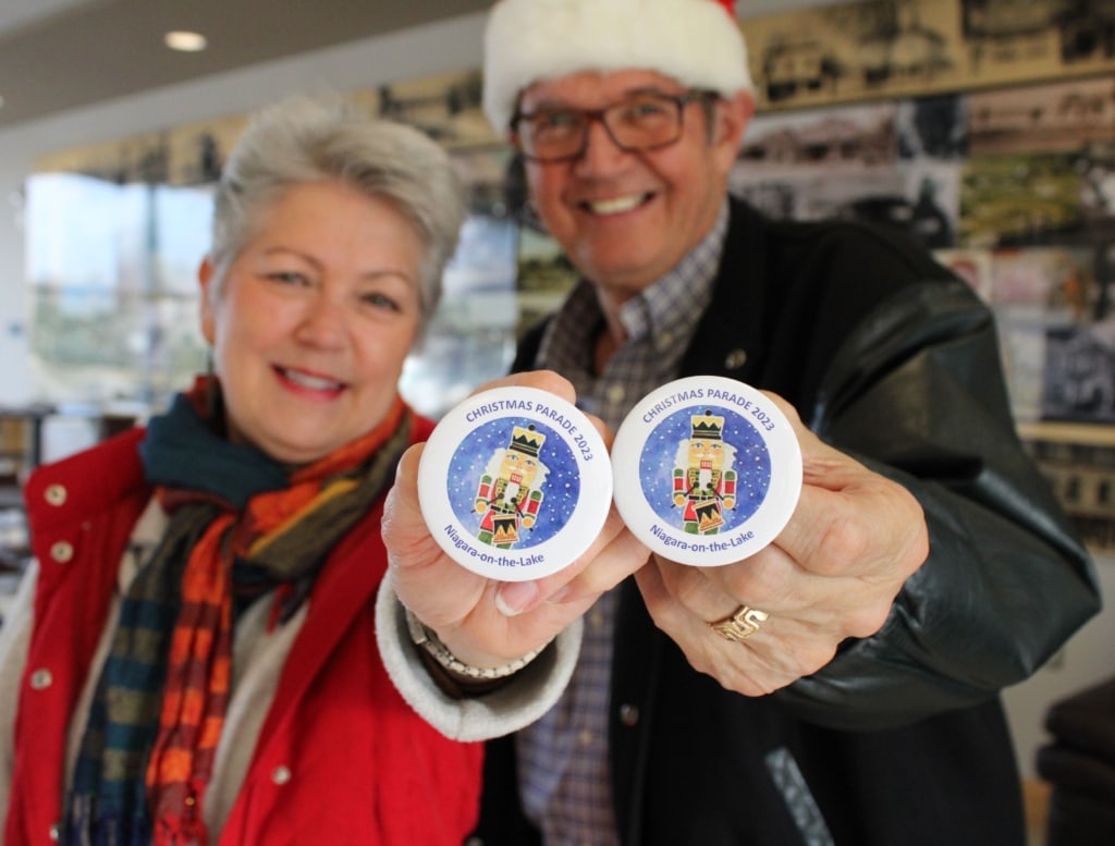 Artist’s work for Christmas parade fundraiser is on the button