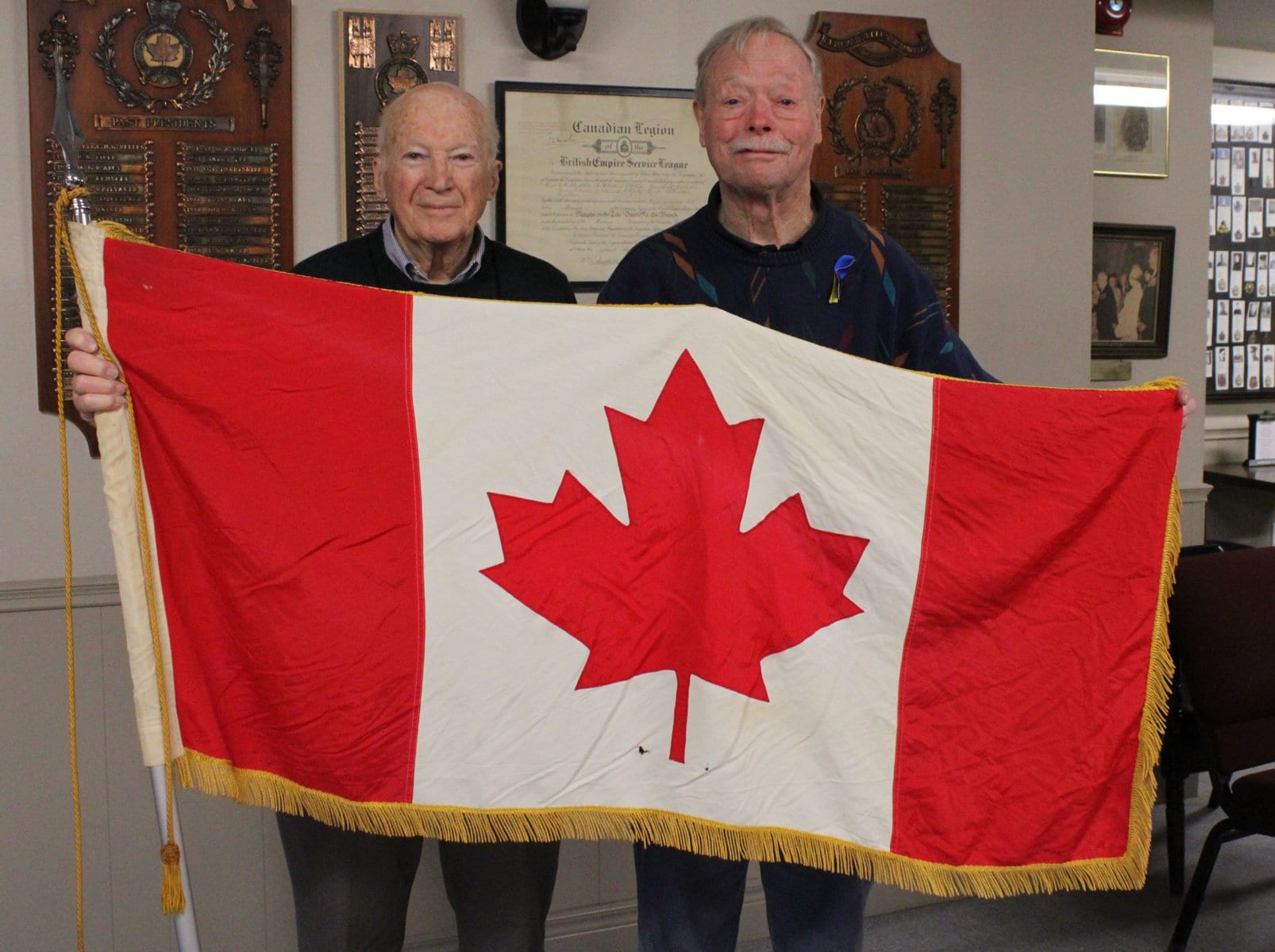Legion bringing home flag that flew at Normandy's Juno Beach Centre