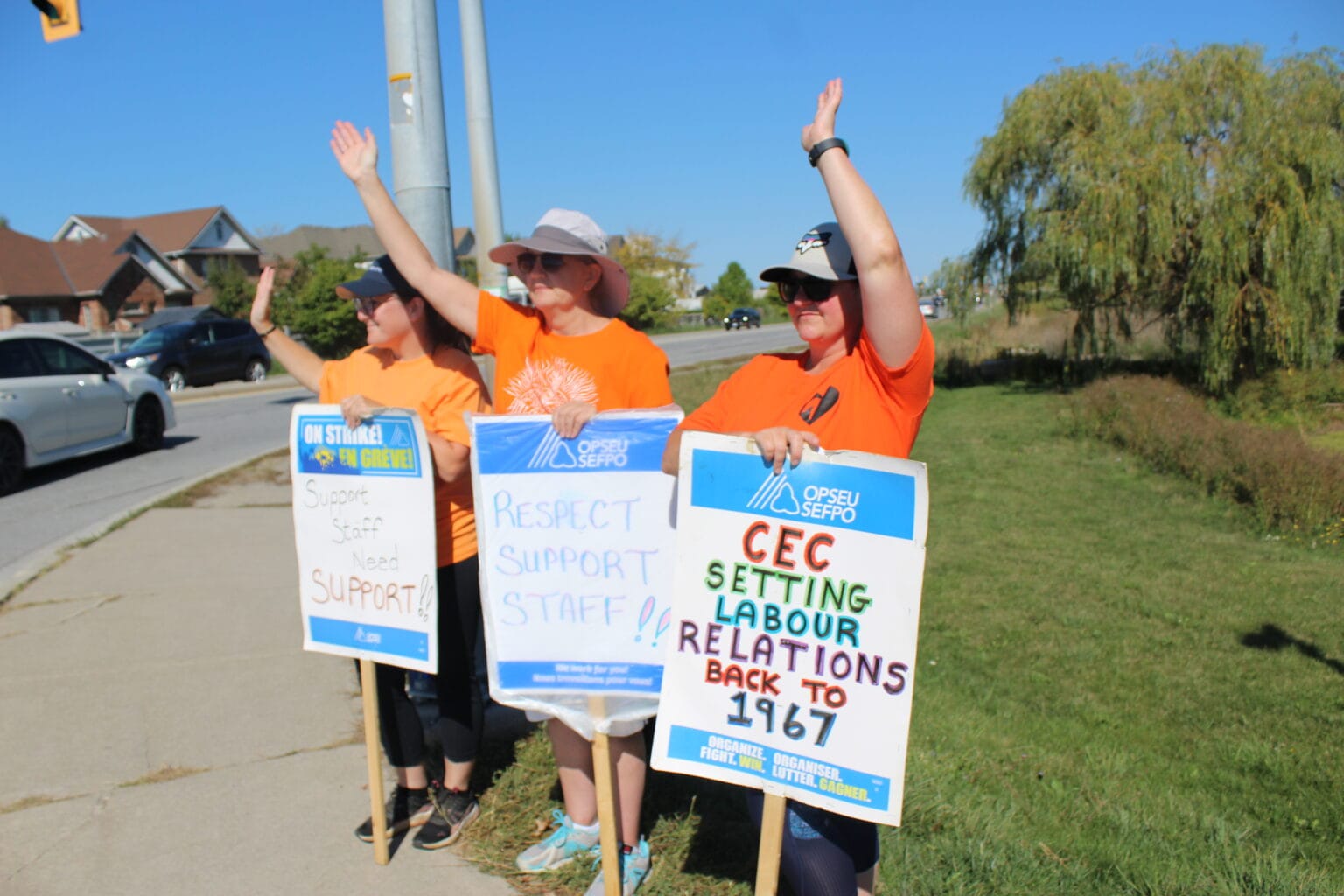College support staff strike continues after promising mediation talks fail
