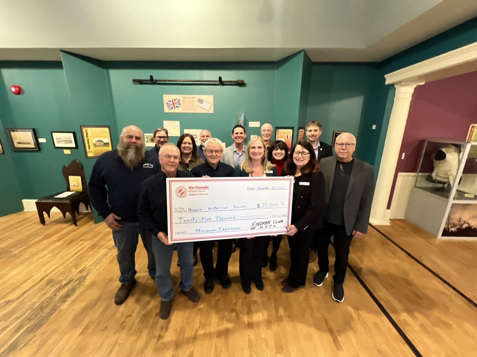 NOTL Kinsmen Club throws its support behind museum expansion with $25K dono